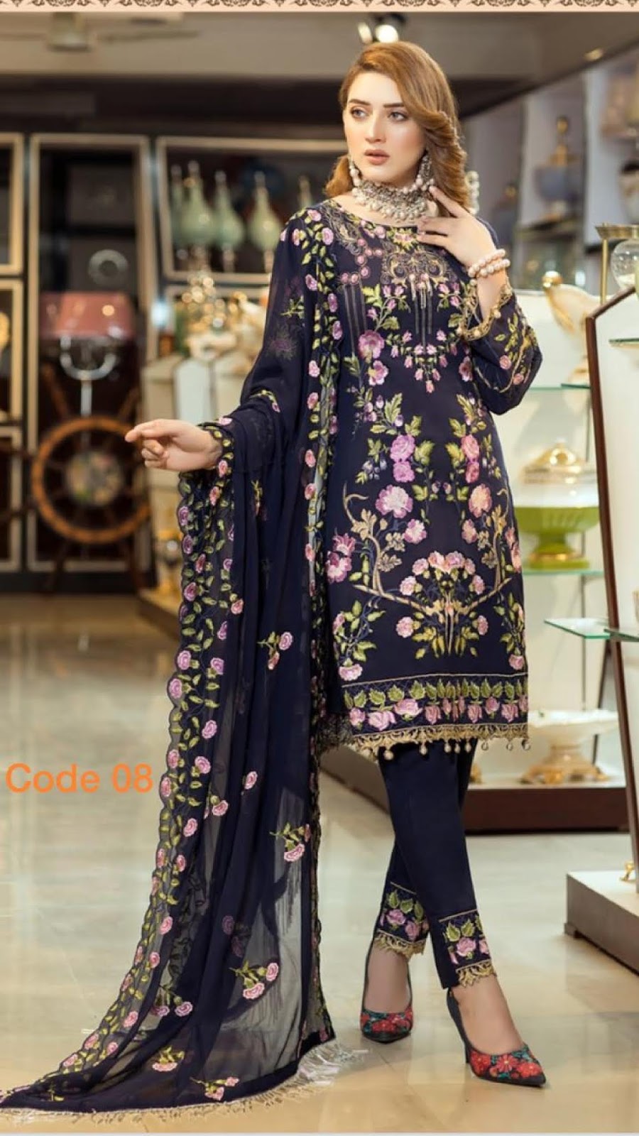 Gul Jee Fashionista Embroidered Swiss Lawn Collection 2019 Vol 02
