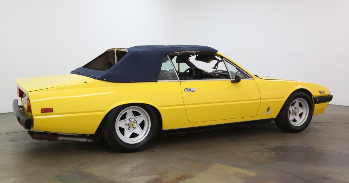 Ferrari 400: For Sale: Yellow Ferrari 400i Automatic Convertible