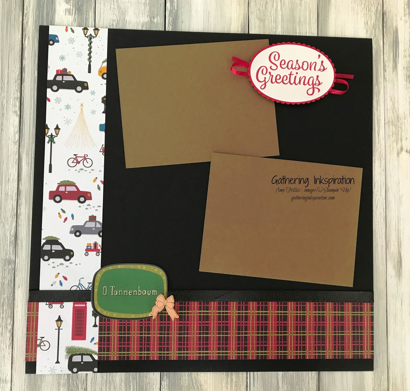 Gathering Inkspiration: Christmas Around the World Scrapbook Pages