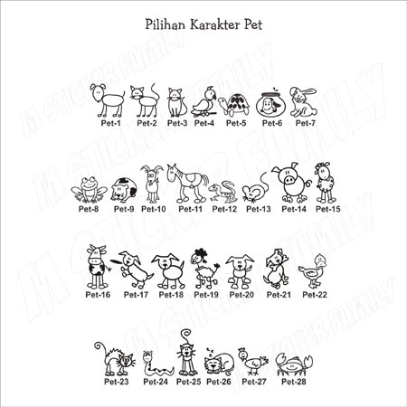 Sticker family /Sticker keluarga