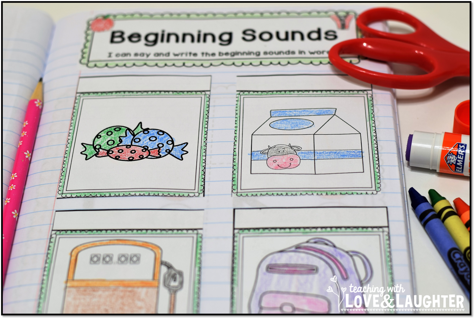 Teaching With Love and Laughter: Kindergarten Phonics Interactive Notebooks