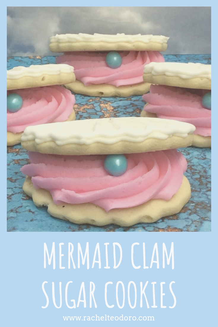 Mermaid Clam Cookies for a Mermaid Birthday Party