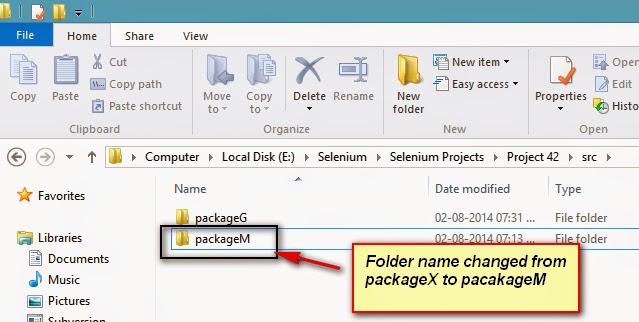 Selenium By Arun 215 Renaming The Packages In Hiearchy
