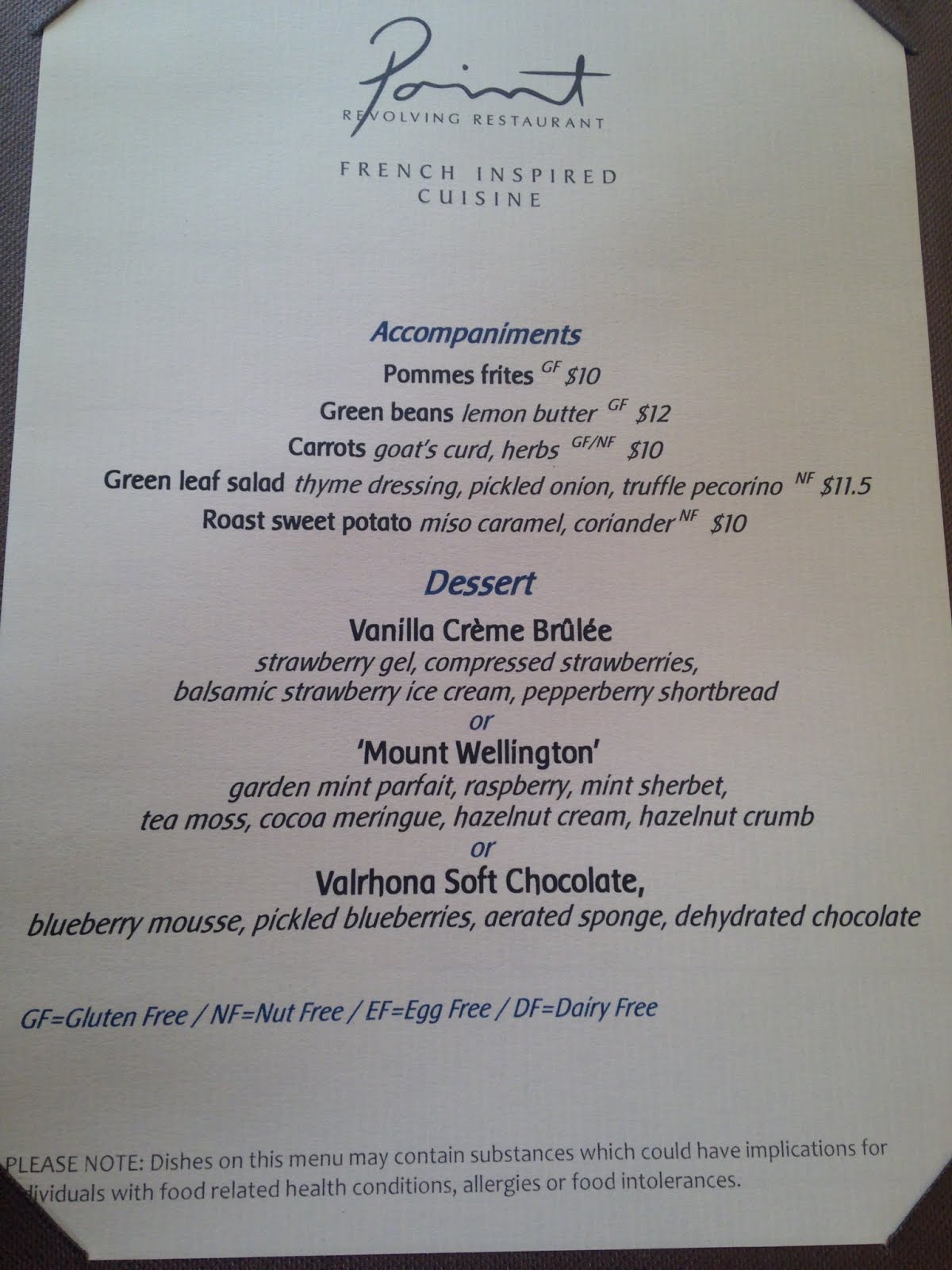 I Drink Red Wines: Point Revolving Restaurant Wrest Point Hobart Tas /1