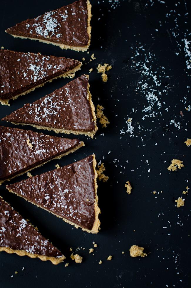 Tarte chocolat coco - Cerise et Praline