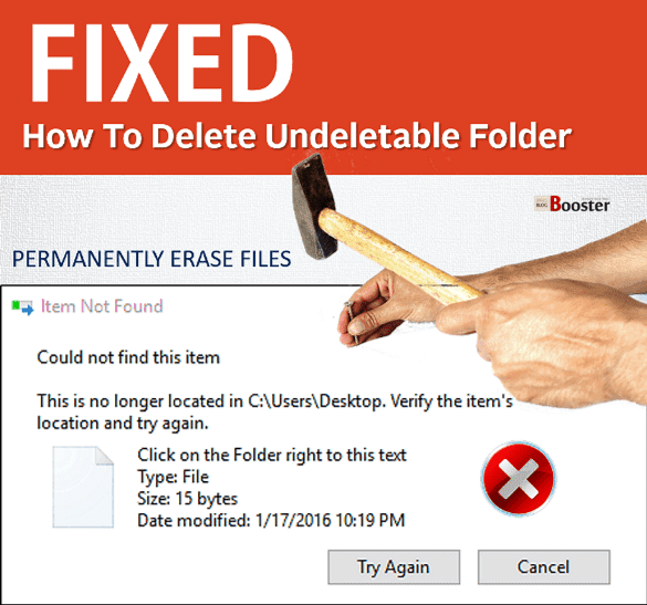 [FIXED] “Could Not Find This Item” / “This is no longer located in” - Delete A File That Cannot ...