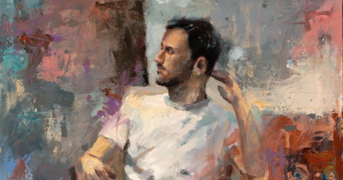 John K. Harrell Fine Art : "Waiting" 24 x 18 Acrylic by John K. Harrell