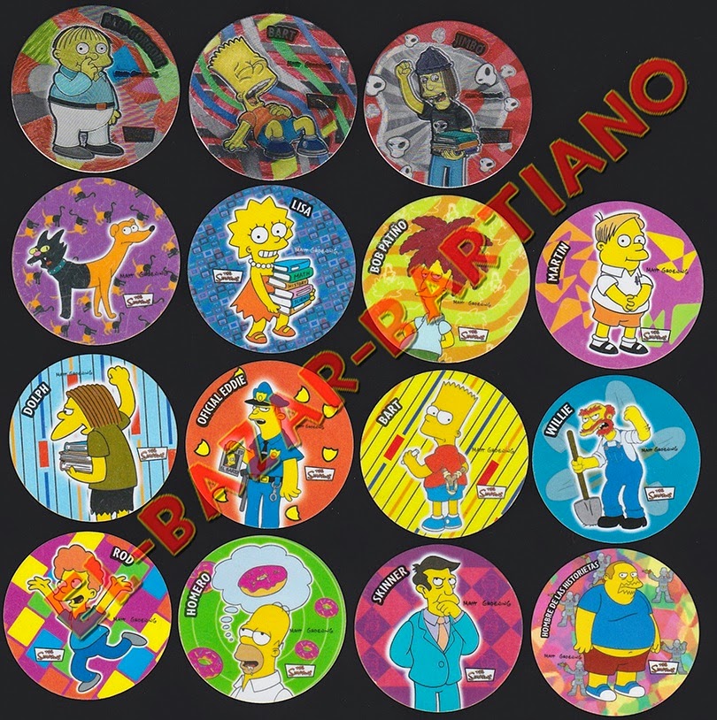 el-bazar-bartiano: Lote Tazos Los Simpsons