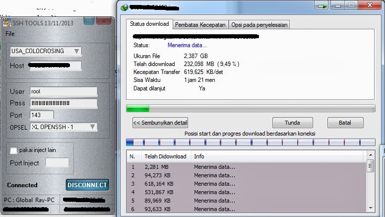 GLOBAL SSH NETWORK: USA COLOCROSSING