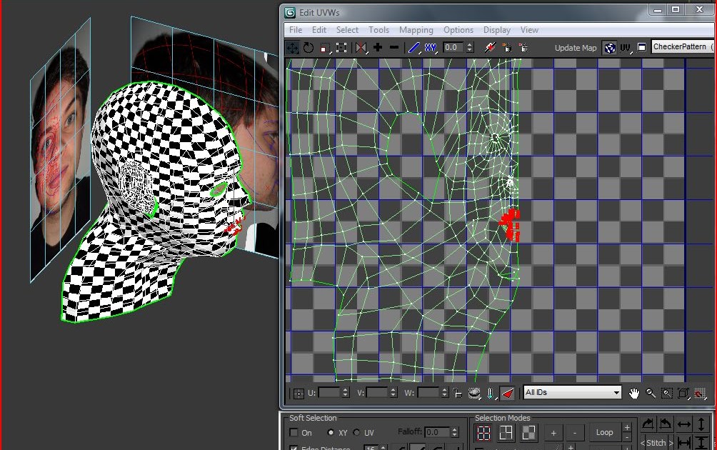 Virtual Environments 3D Head: UVW Mapping