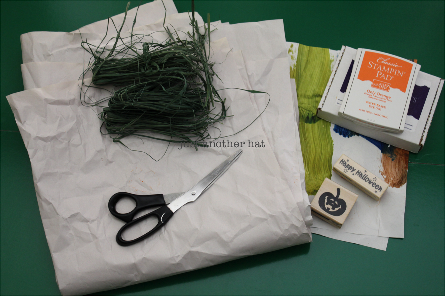 Just Another Hat: Repurposing Packaging Materials: Halloween Wrapper