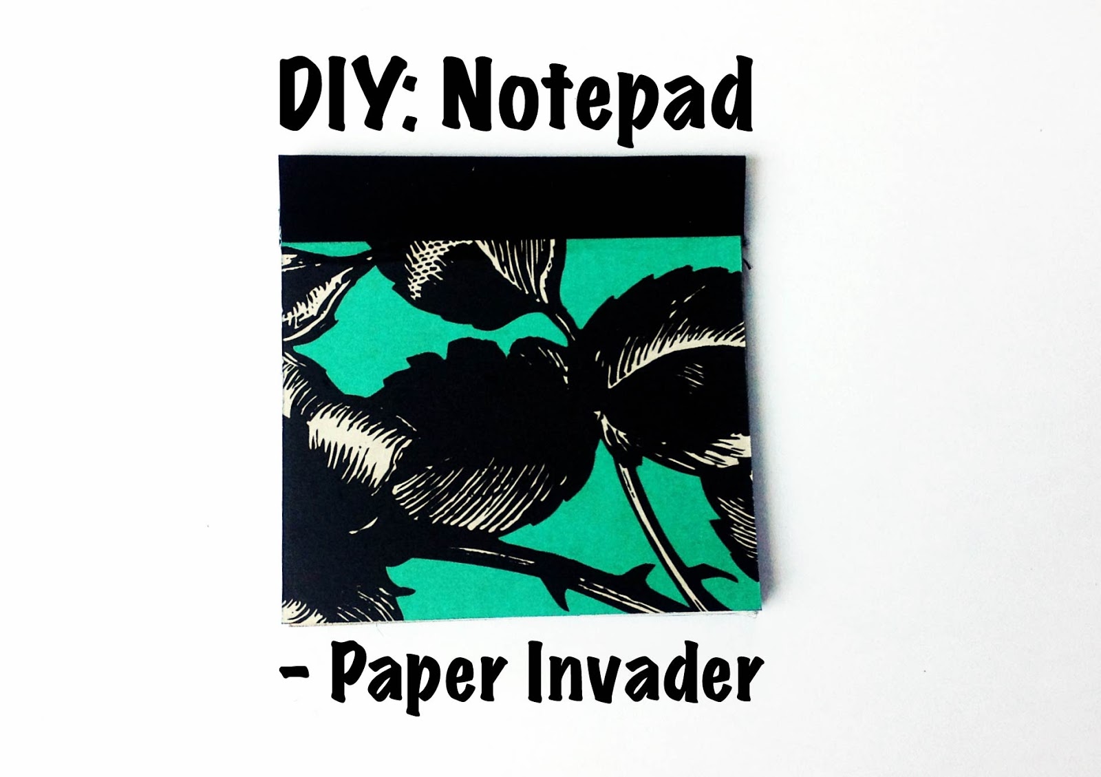 Paper Invader Diy Notepad