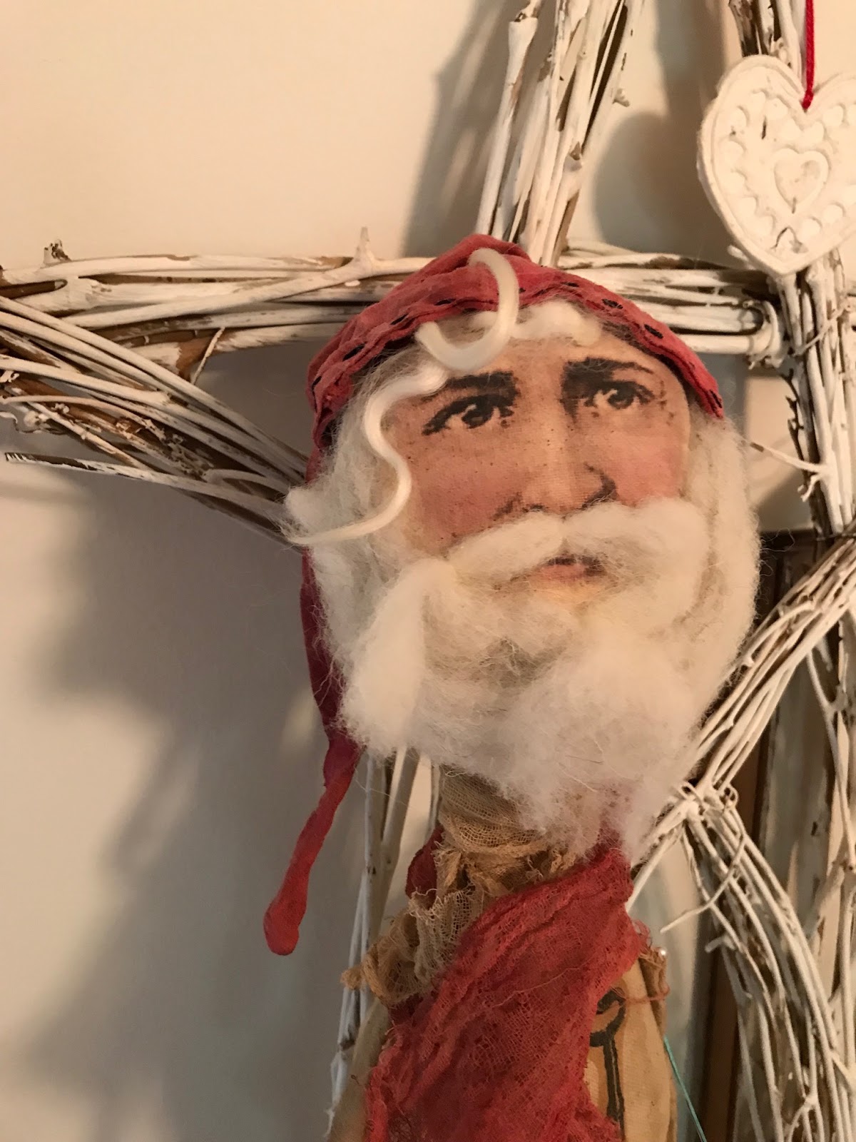 Woodstown Whimsies: Father Christmas... Vintage Photo Transfer