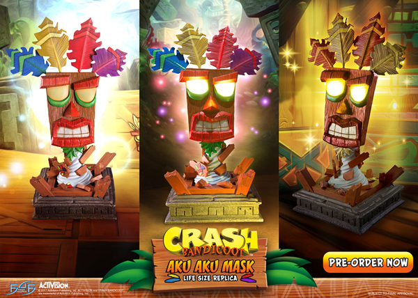 Crash Bandicoot - Aku Aku Life Size Mask (First 4 Figures)
