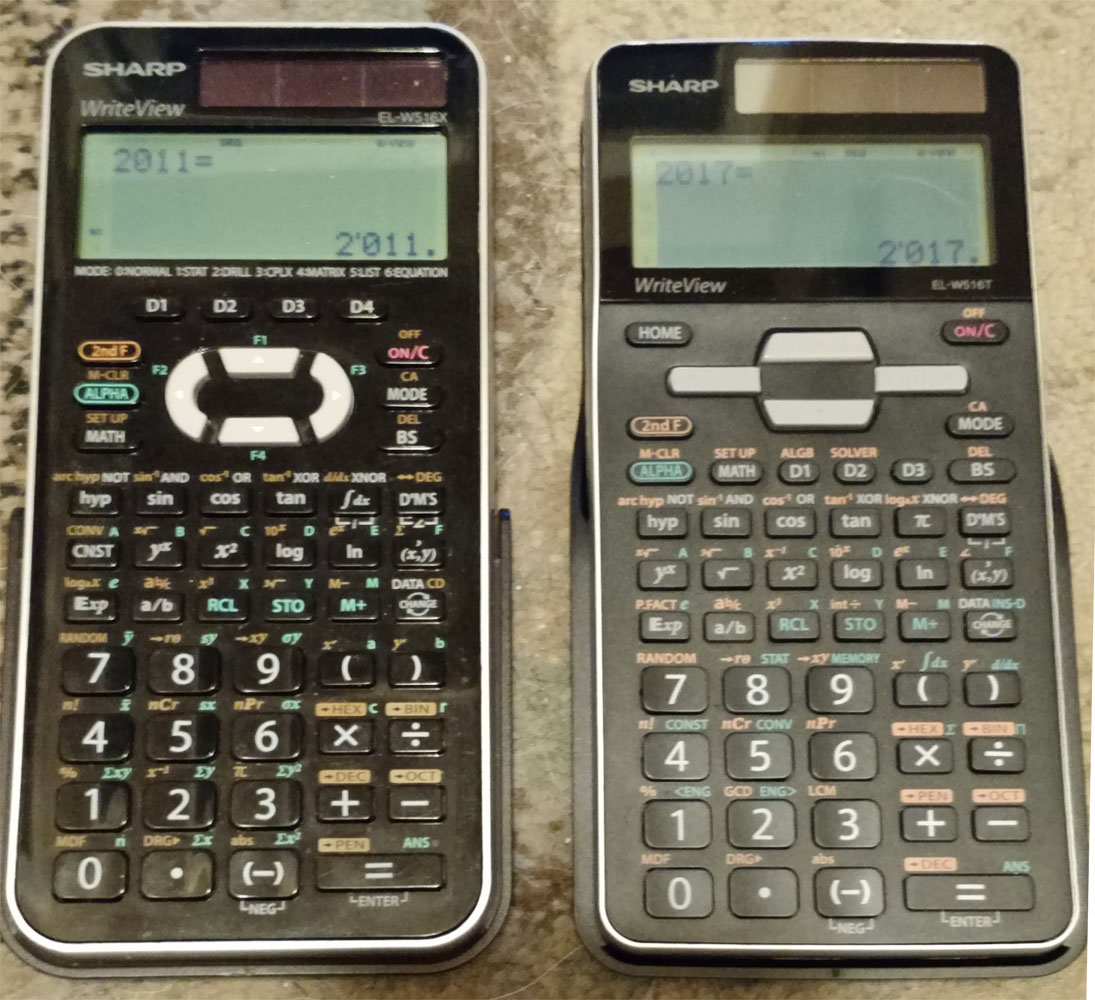 Eddie's Math and Calculator Blog: Review: Sharp EL-W516T