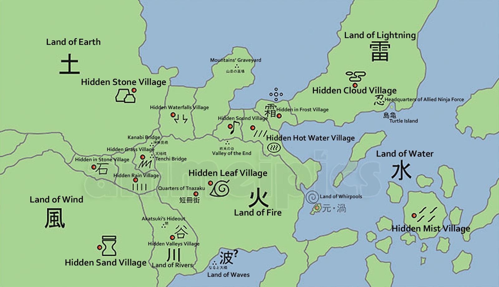 Sunagakure Hidden Sand Village - Anime Mate