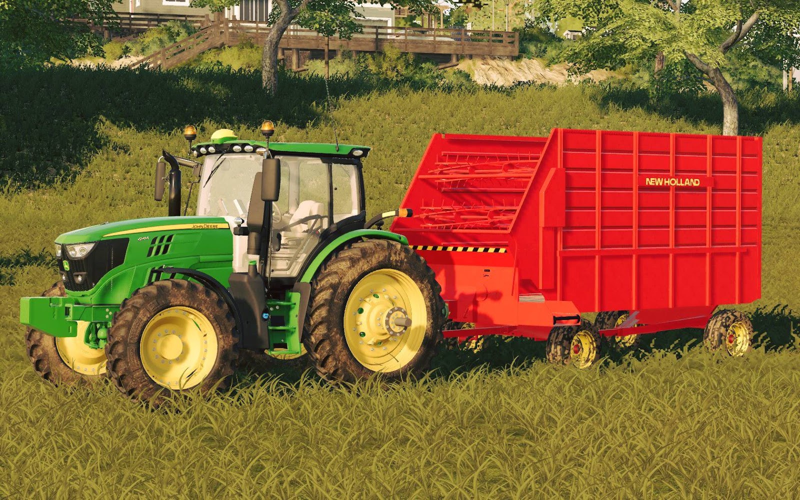 FS19 New Holland 716 forage box - FS 19 & 22 USA Mods Collection