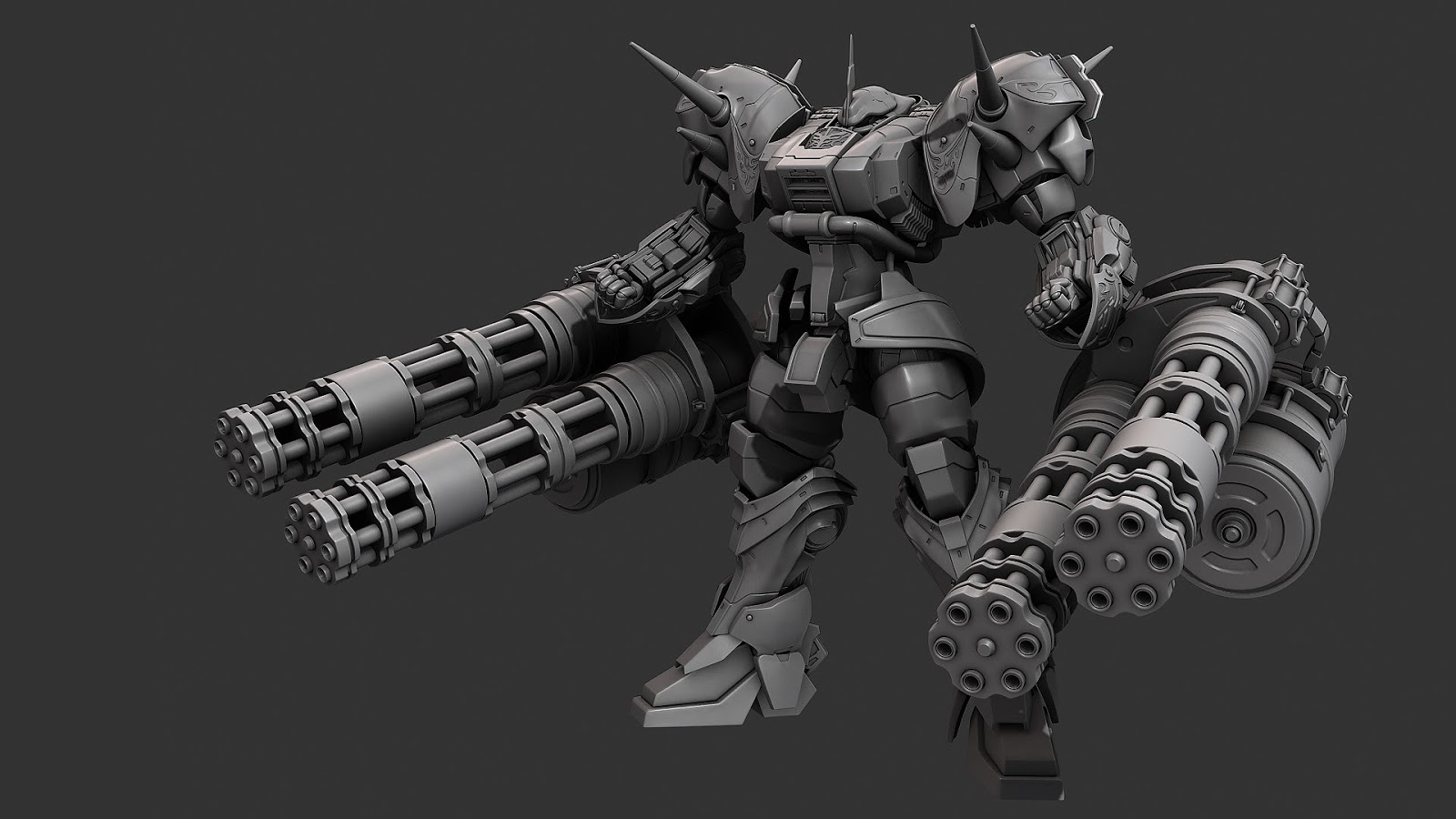 Gundam Fanart Models Made in 3D StudioMax