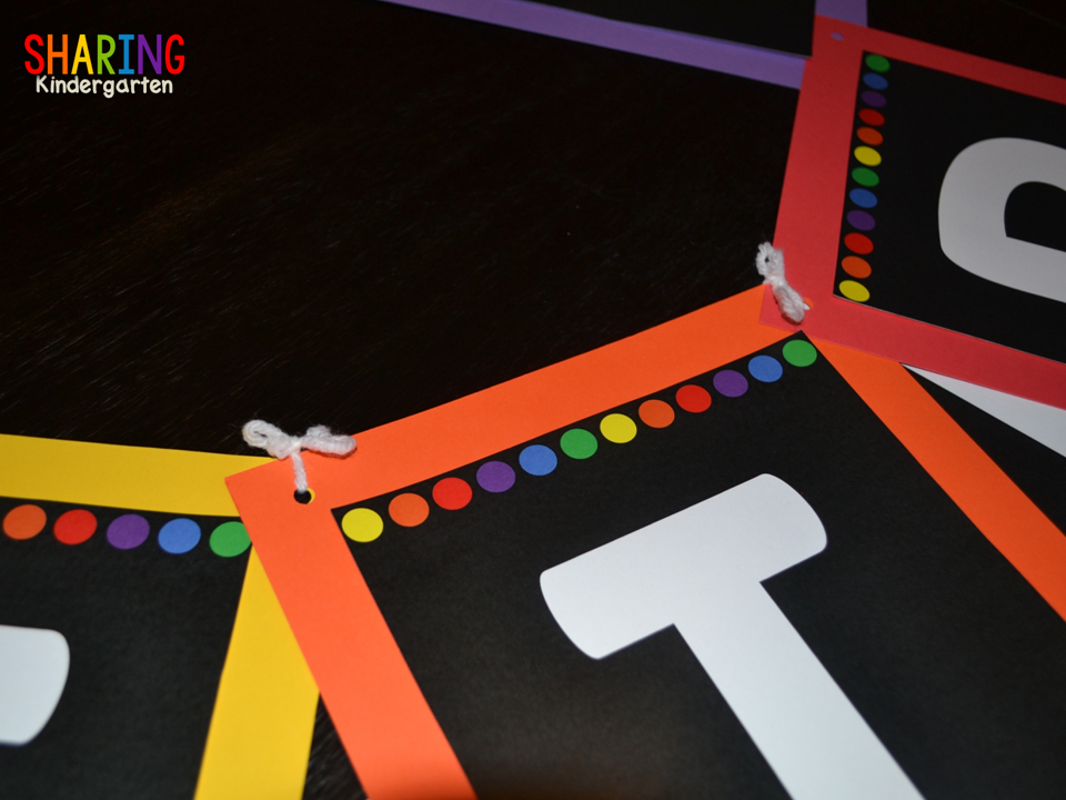 How to Make a Classroom Banner - Sharing Kindergarten