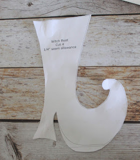 Witch Shoe Template and Tutorial | Sew Simple Home