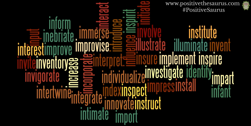 Positive Thesaurus - Positive words for you: Positive verbs that start ...