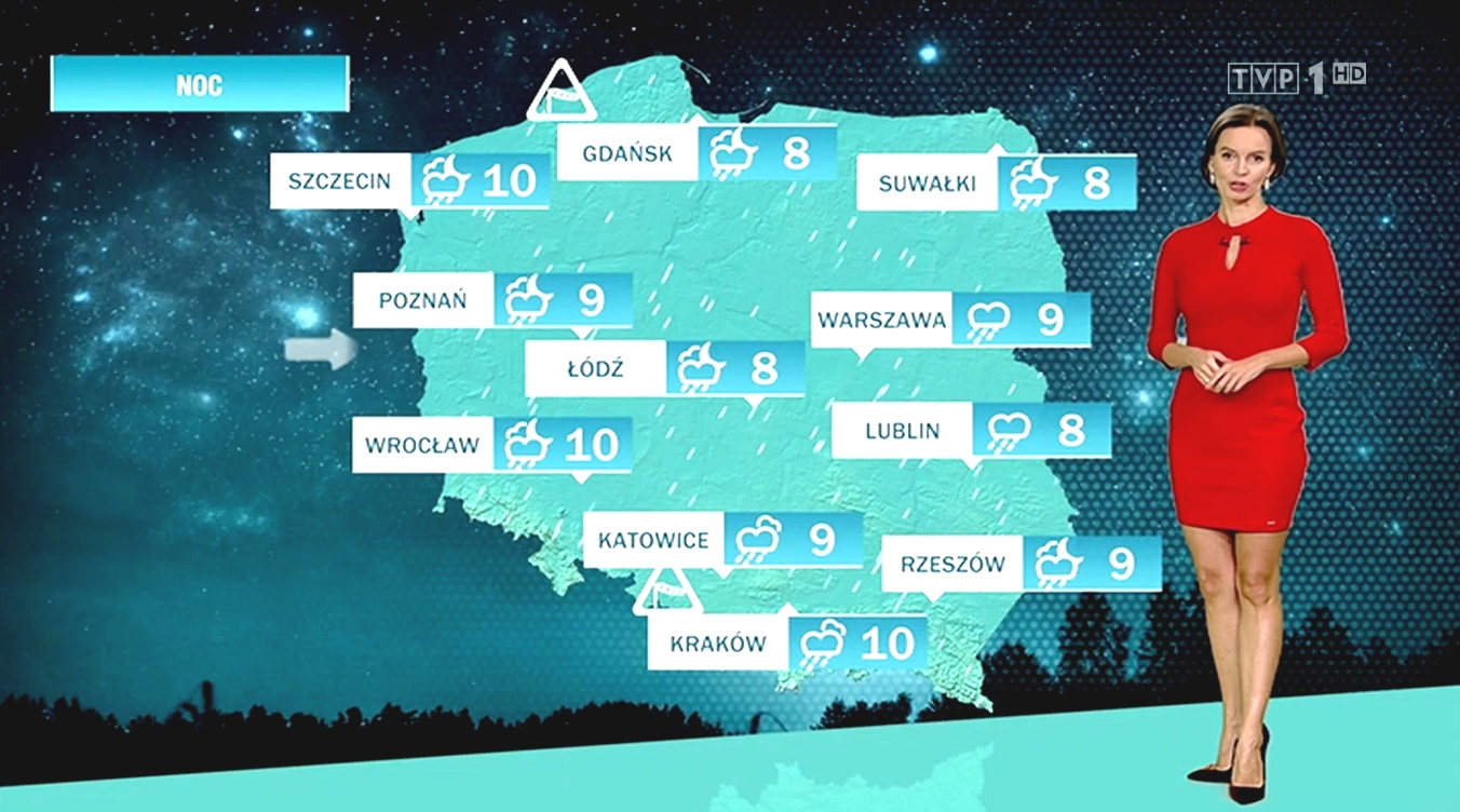 POGODYNKA PL: Milena Rostkowska-Galant w trapezowej ultra mini ...