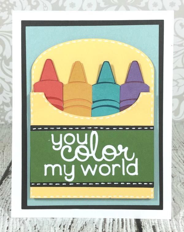 Courtney Lane Designs: Cricut Crayon Card