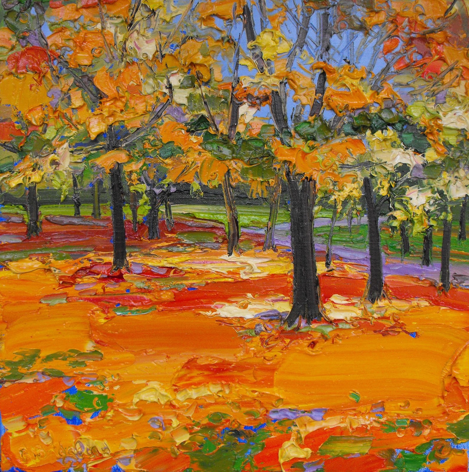 Judith I Bridgland: A Group of Autumn Paintings...