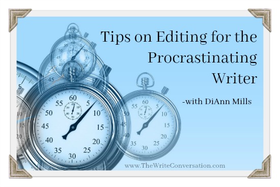 The Write Conversation: Tips on Editing for the Procrastinating Writer