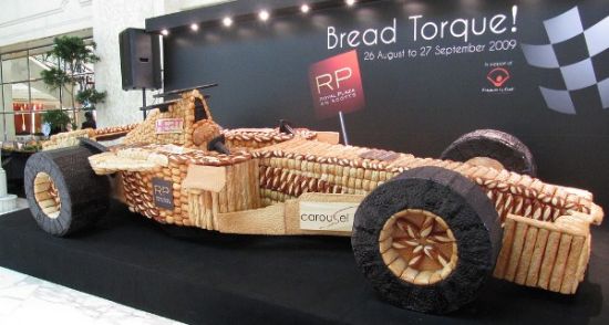 Kodabar DayZ blog: F1 bread car unveiled in Singapore for some reason