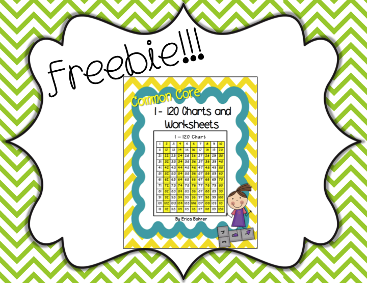Blog Hoppin': 0-120 Charts and Activities, Freebies, and a Contest!