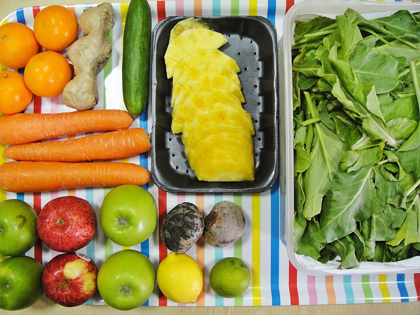 Maryam's Culinary Wonders: 833. Tri-Color Detox Juices