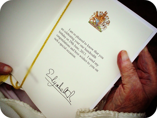 After Hours...: Royal splendor. 100th Anniversary Birthday Card.