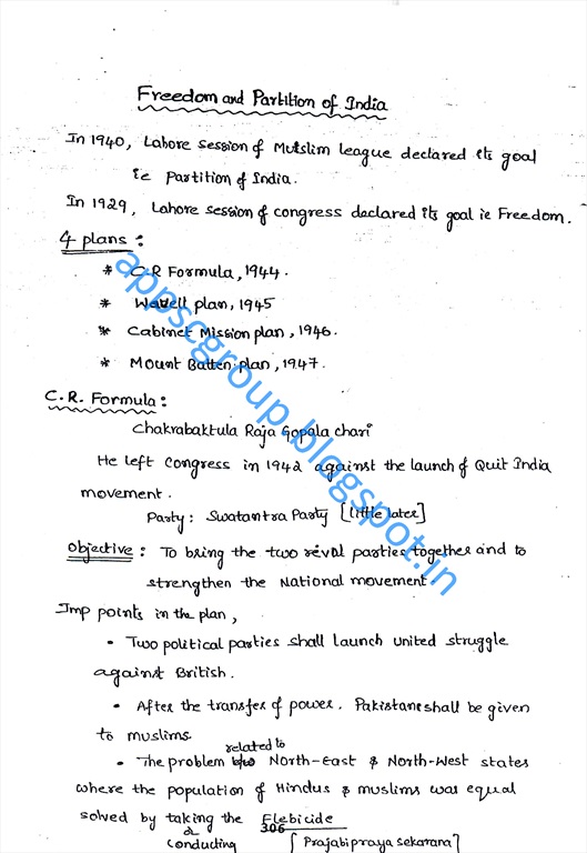 Part 13: Modern India History Class Notes for UPSC Prelims, APPSC & SSC ...