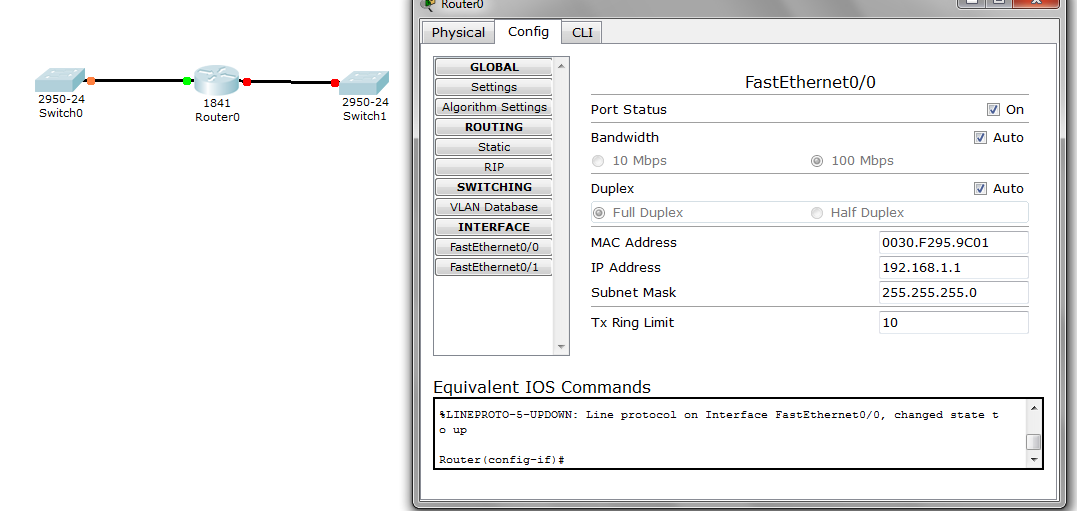 How to connect 1 router, 2 switches and 4 pc in Cisco packet tracer ...