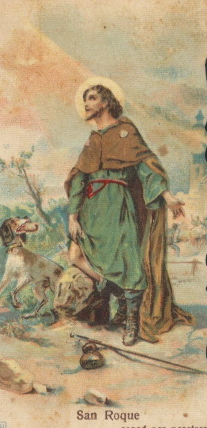 Estampas antiguas: San Roque