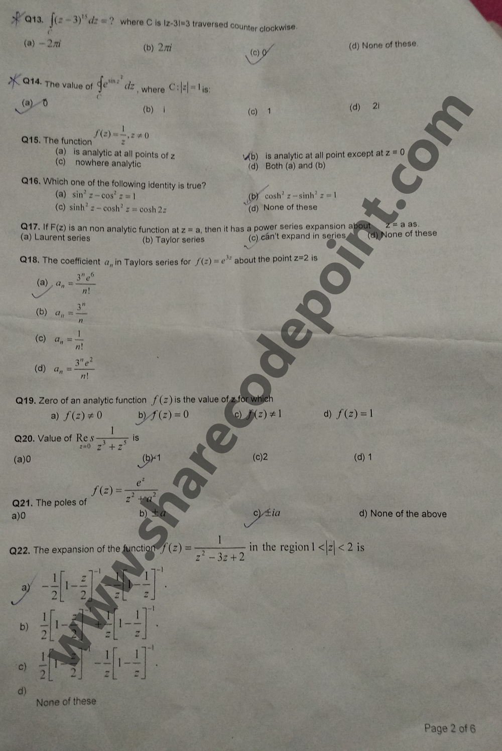 MTH213 : Complex Algebra End Term Exam Question Paper - MTH 213 - Lpu ...