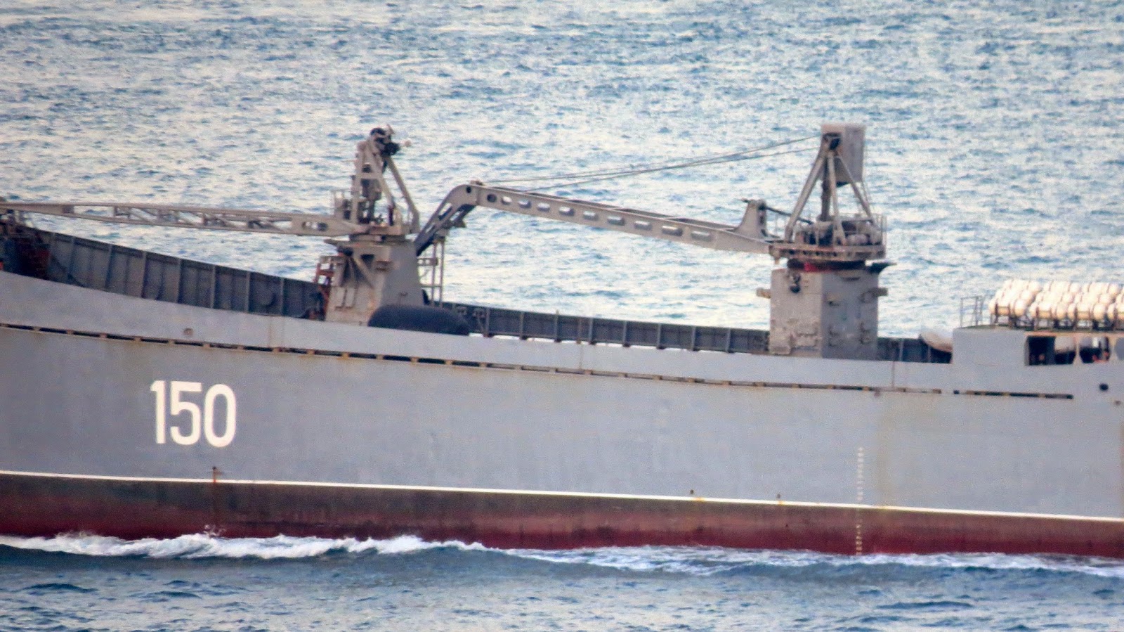 WARSHIPS ON THE BOSPHORUS: 150 SARATOV, Alligator class large landing ship