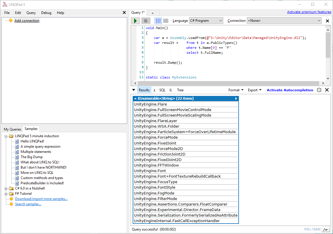 Programing Fun: Querying .NET assemblies with LINQPad