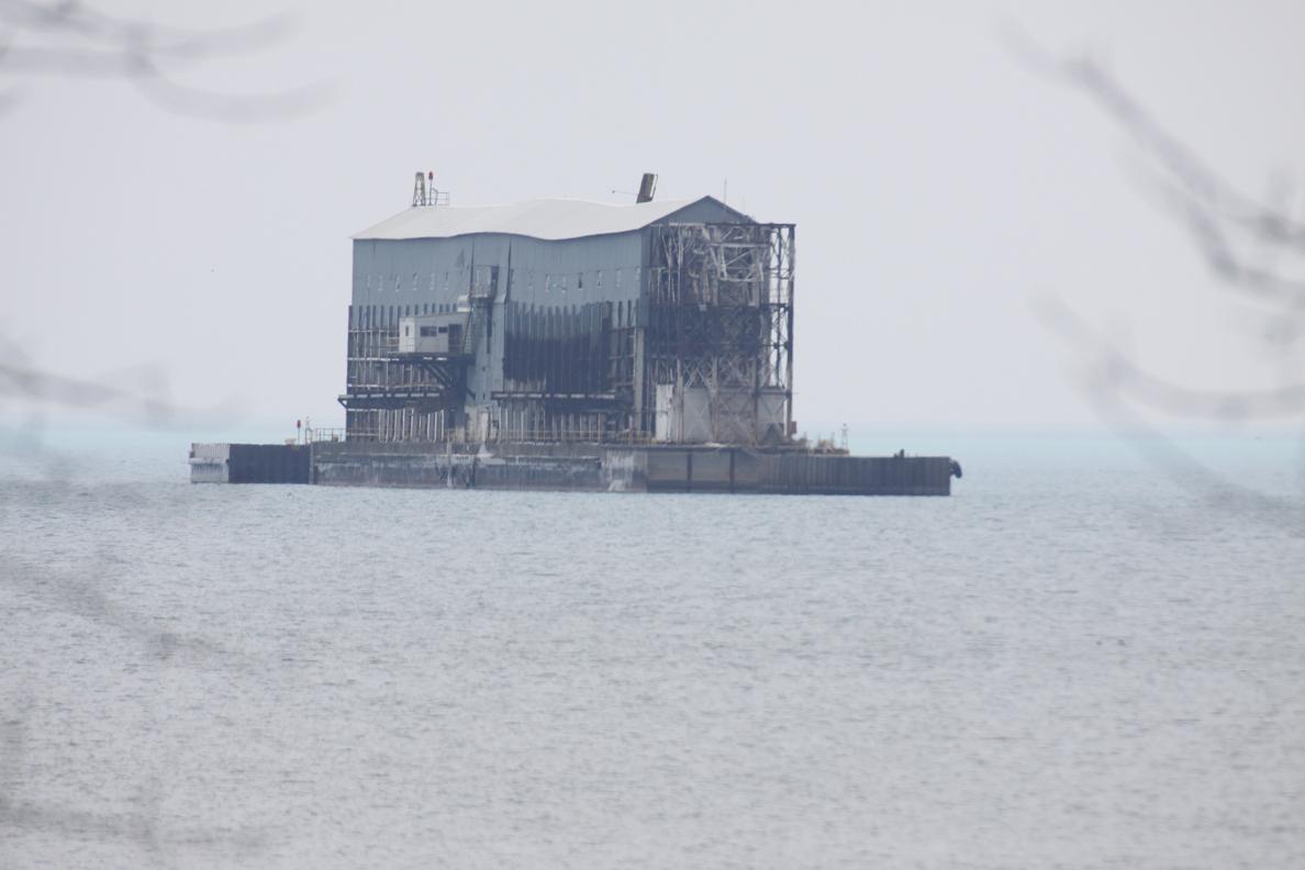 US Gypsum Dock, Once the Longest Over-Bucket Tramway in the World ...