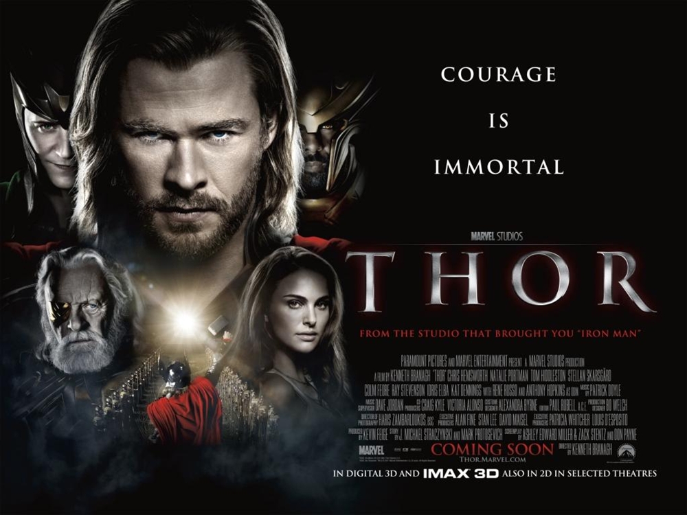 Banners de "Thor" y su reparto al completo