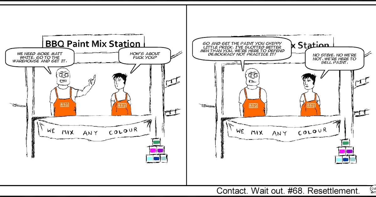 Contact. Wait out.: Contact. Wait out. #68. Resettlement.