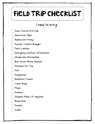 The New Teacher Noggin: Field Trips and Summer Linky Party