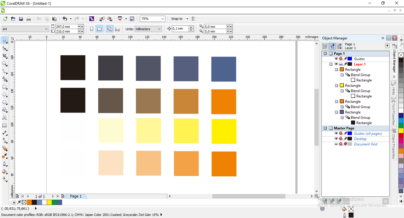 Cara Membuat Palette Warna Sederhana Pada CorelDraw | kecoakedinginan