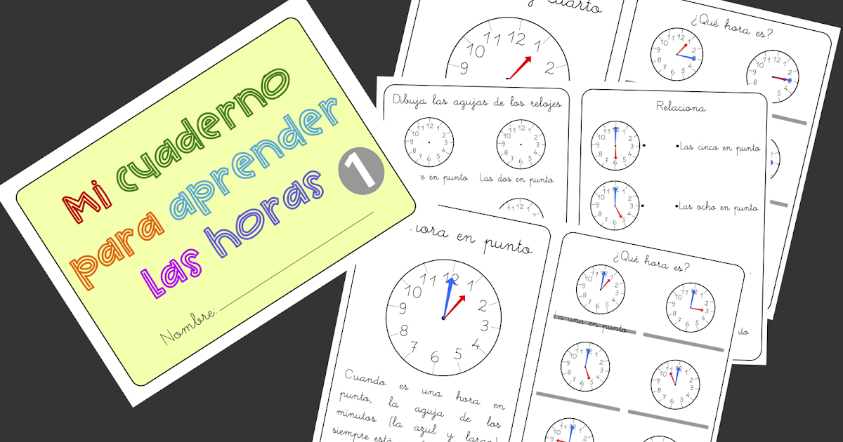 Madrassatu Ummu Yumna: Mi cuaderno para aprender las horas (nuevo)