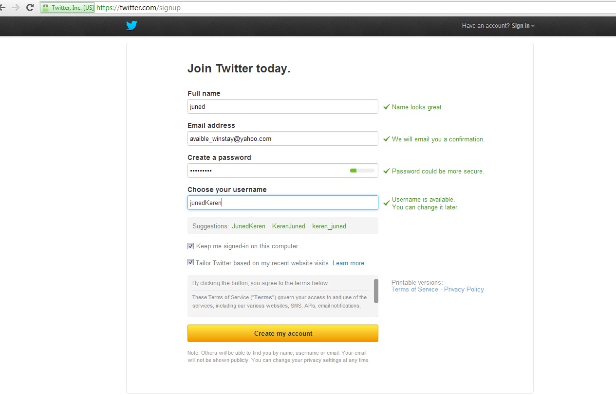 Membuat Twitter Dengan Mudah - Luwe ilmu