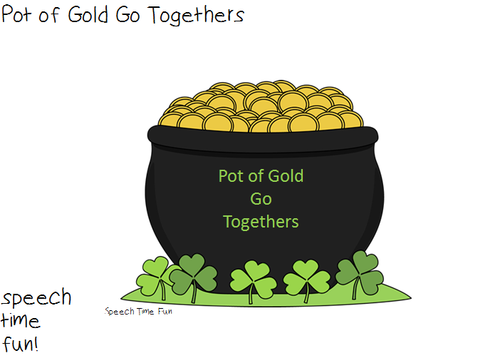 Reading Comprehension Stories: Pot Of Gold Go Togethers FREEBIE!