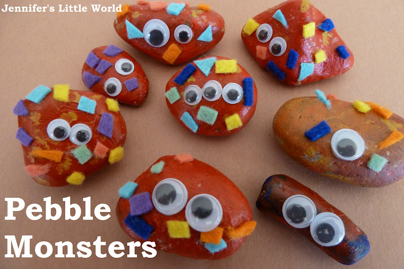 Jennifer's Little World blog - Parenting, craft and travel: Pebble monsters