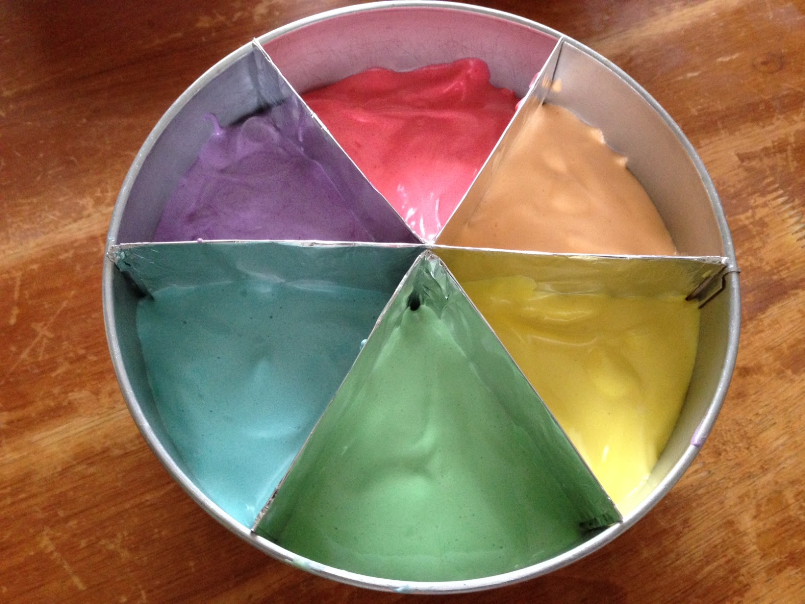 Heart of Mary: Rainbow (Colour Wheel) Chiffon Cake