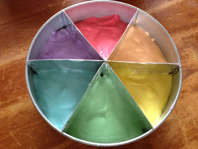 Heart of Mary: Rainbow (Colour Wheel) Chiffon Cake